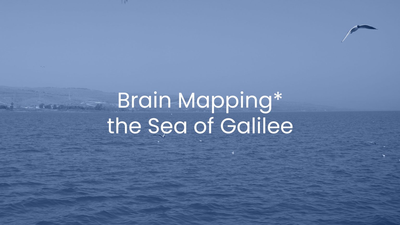 Brain Mapping* the Sea of Galilee – grantedwardsauthor.com